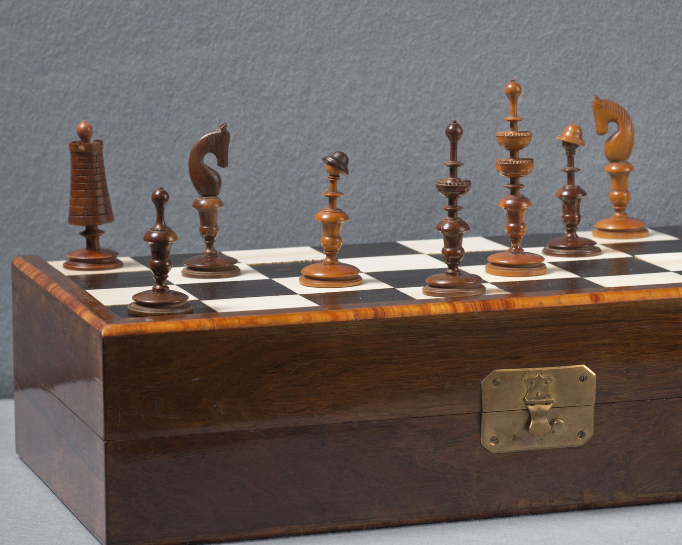 A German Chess Set and Board, circa 1830 I Luke Honey Ltd I Antique ...
