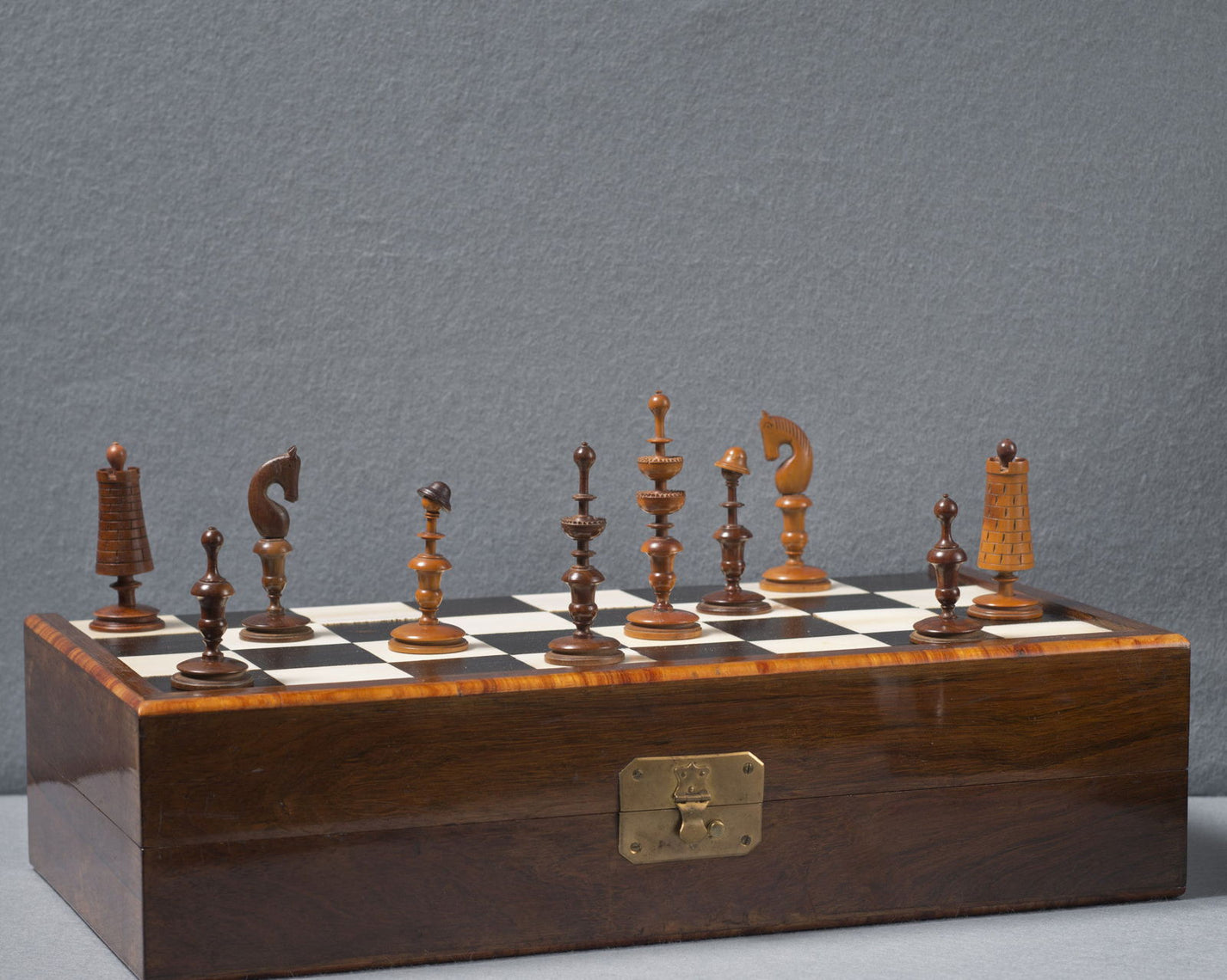 A German Chess Set and Board, circa 1830 I Luke Honey Ltd I Antique ...