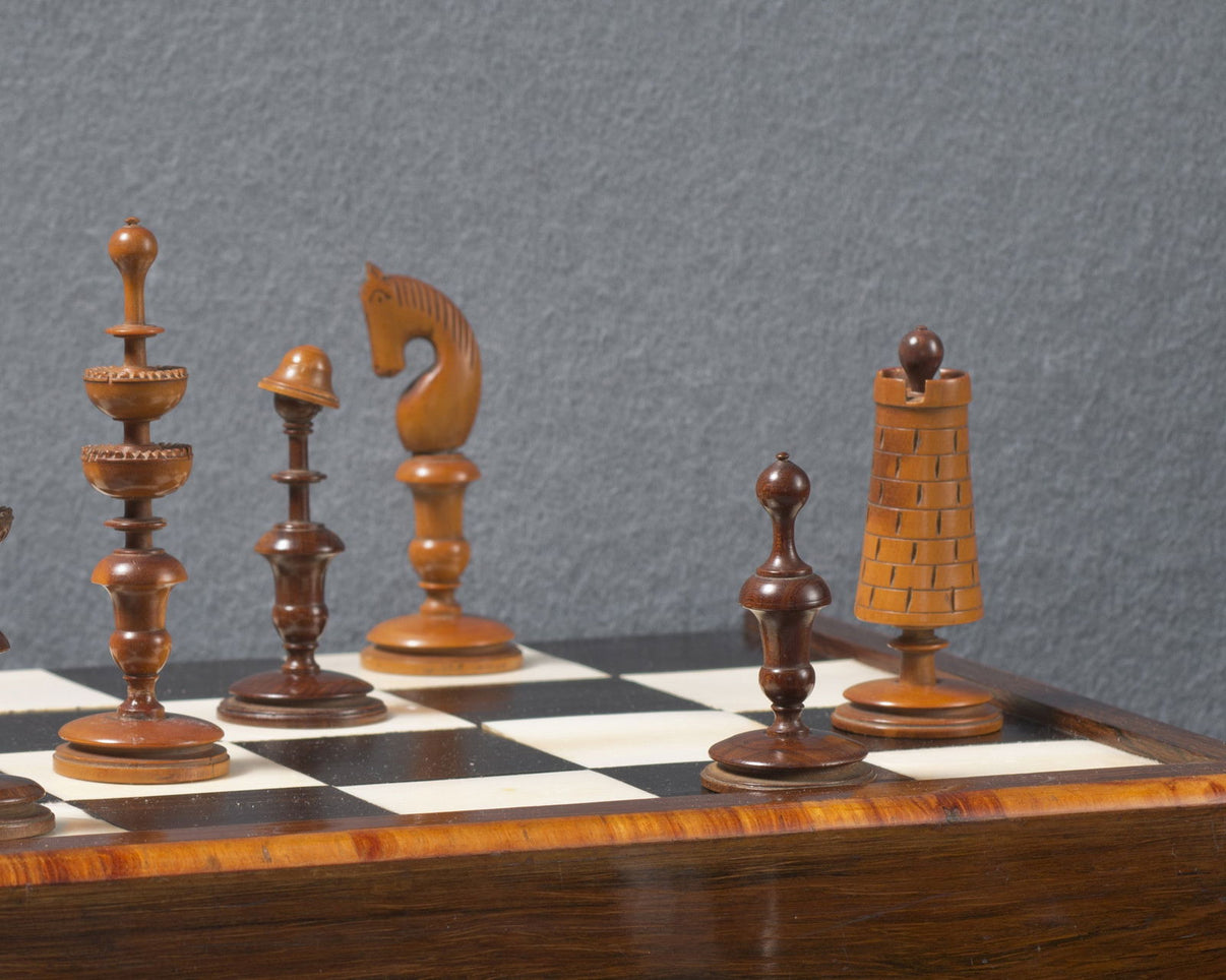 A German Chess Set and Board, circa 1830 I Luke Honey Ltd I Antique ...