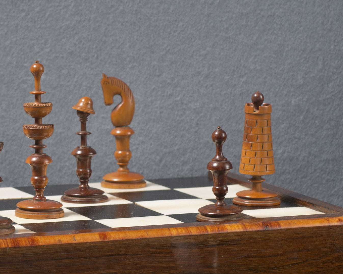 A German Chess Set and Board, circa 1830 I Luke Honey Ltd I Antique ...
