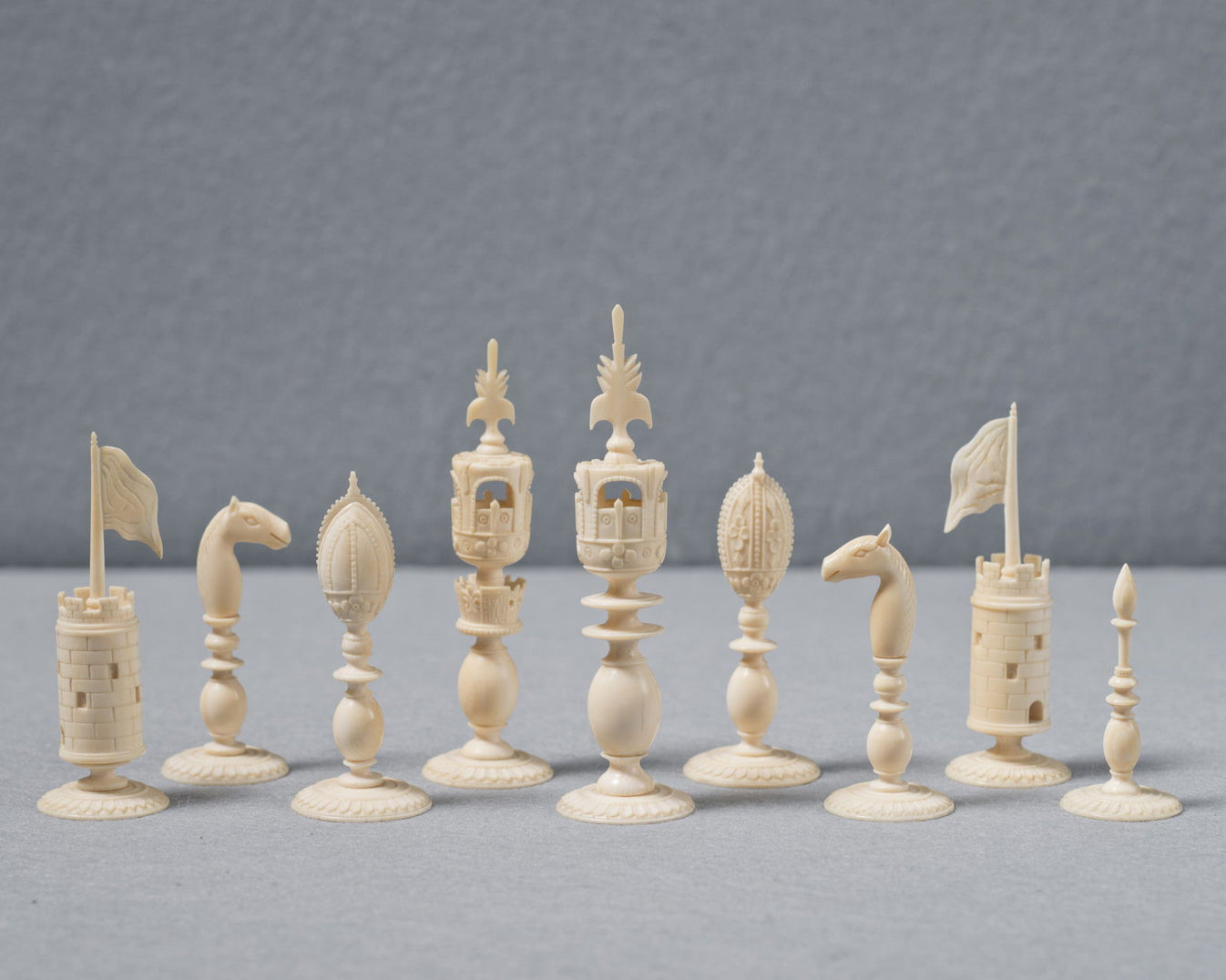 An Indian Ivory Chess Set, Delhi, circa 1840 – Luke Honey | Antiques ...