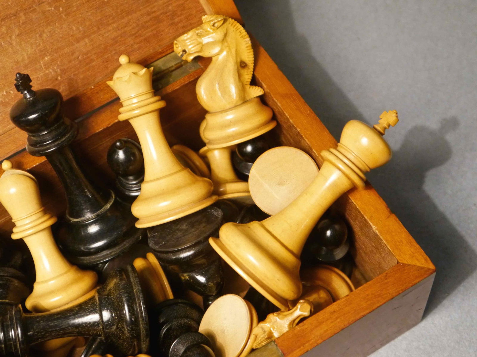 Antique Staunton Chess Set, Late 19th Century – Luke Honey | Antiques ...