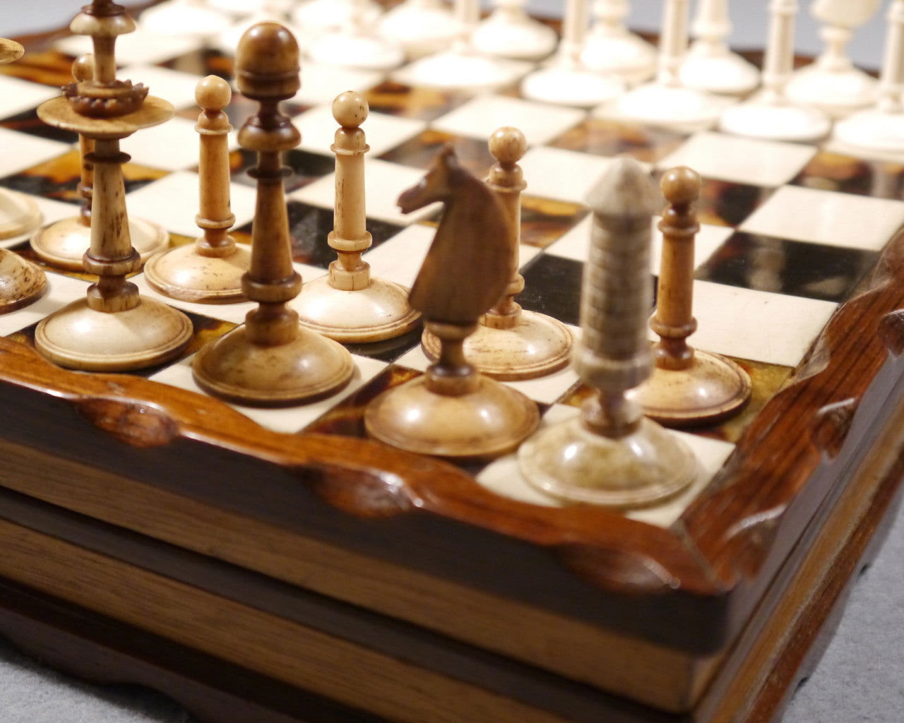 Biedermeier Bone Chess Set, circa 1840 – Luke Honey | Antiques, Chess ...