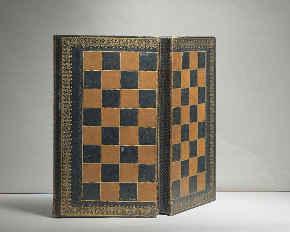 A Victorian Leather Games Board/Box I Luke Honey Ltd I Antique Chess ...