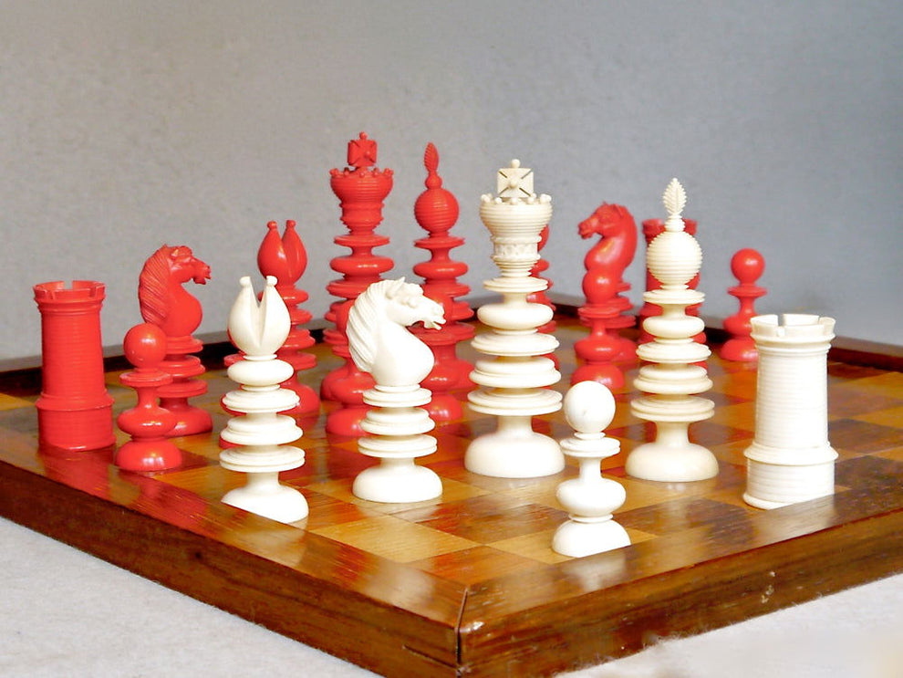 Dorothy Calvert Chess Set, circa 1820-30 – Luke Honey | Antiques, Chess ...