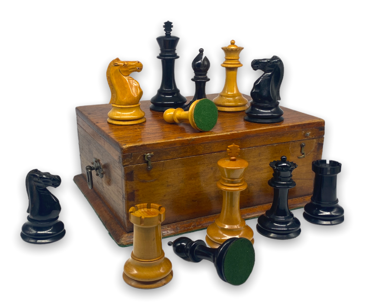 Fine Antique Staunton Chess Set, Large Size - Luke Honey Ltd I Antiques ...