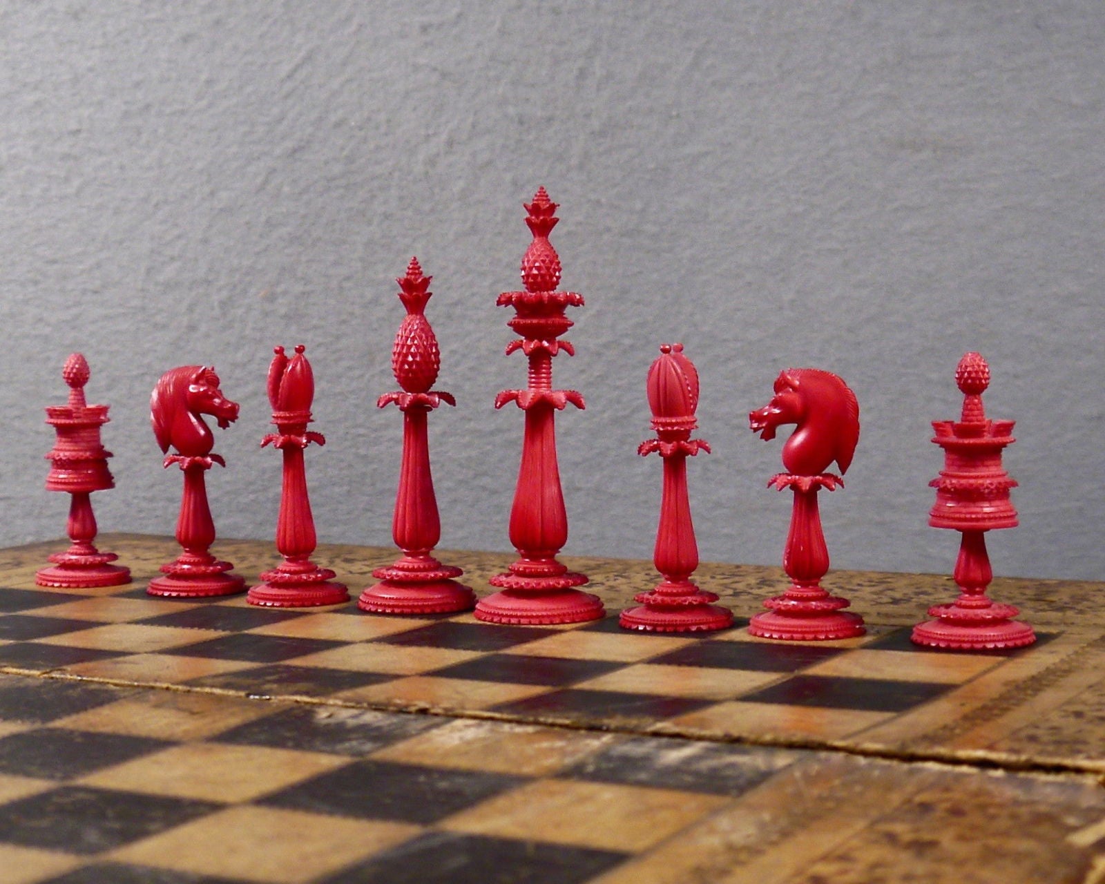 Fine English Ornamental Chess Set, circa 1840 – Luke Honey | Antiques ...