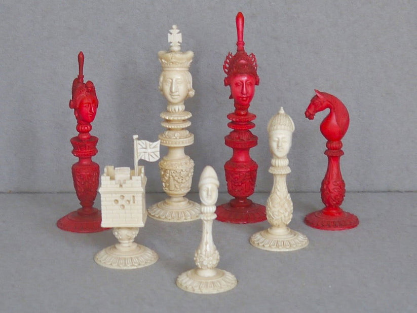 Fine Macao Export Chess Set, circa 1810 – Luke Honey | Antiques, Chess ...