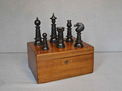 Large Edinburgh Upright Chess Set, circa 1860 – Luke Honey | Antiques, Chess, Backgammon & Games