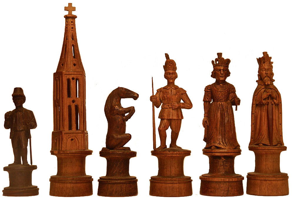 Swiss “Charlemagne” Chess Set, 19th Century – Luke Honey | Antiques ...